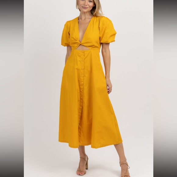 l’abeye | Dresses | Labeye Golden Hour Twisted Midi Dress | Poshmark